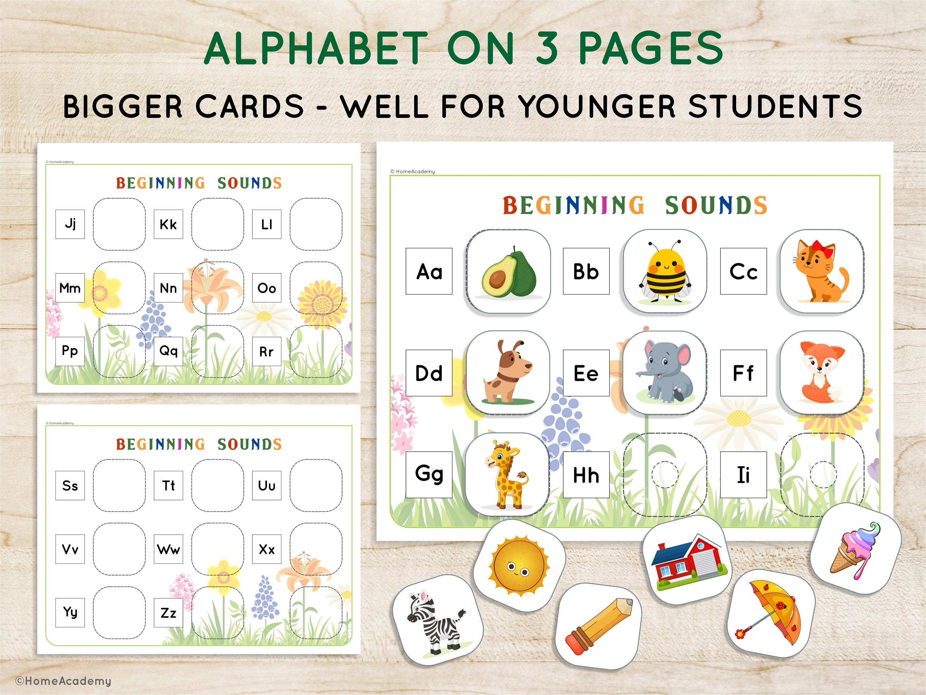 Printable ALPHABET Worksheets Toddler Learning Toy ABC Busy Book ...