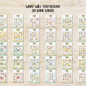 CAMPING BINGO Printable 30 Bingo Cards & 75 Calling Cards Camp Games ...