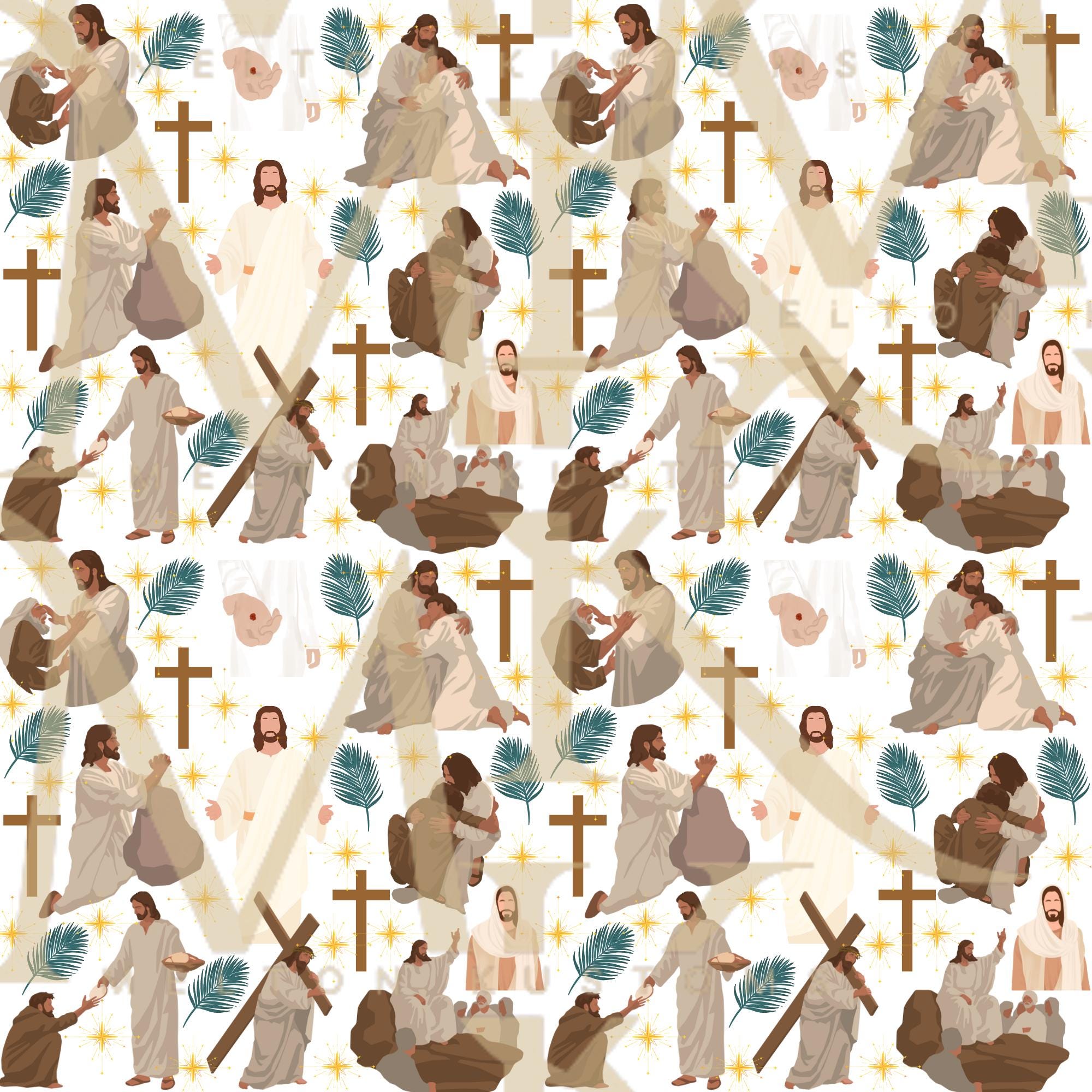 Jesus Seamless Pattern - Etsy