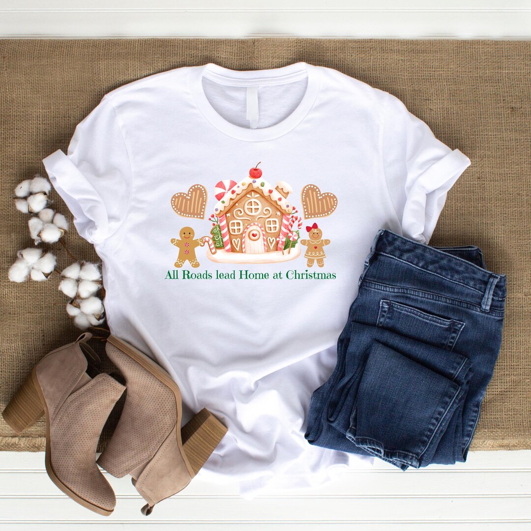 Digital Download DTF Print Gingerbread House for Shirts, Totes ...