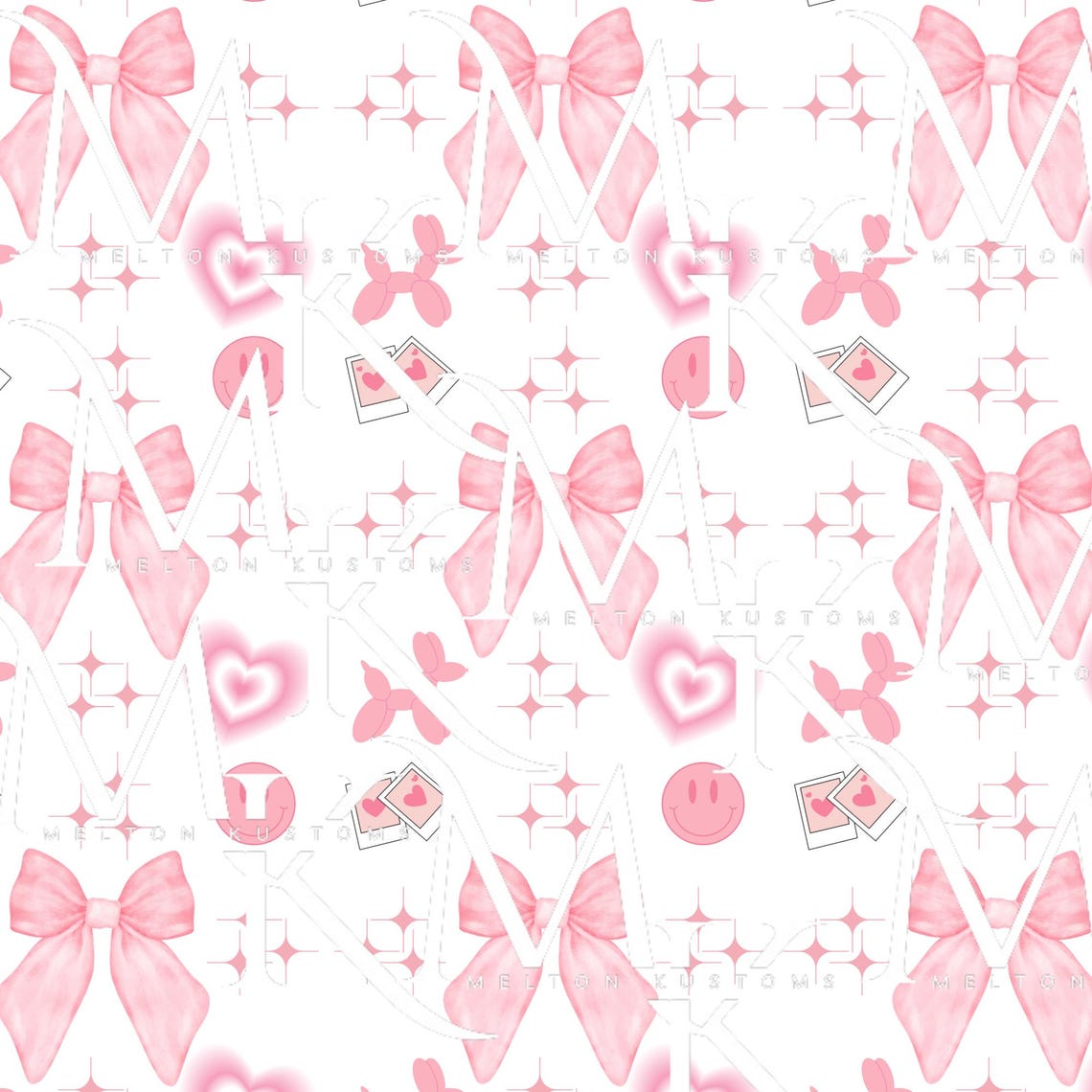 Pink Esthetic Seamless Pattern - Etsy