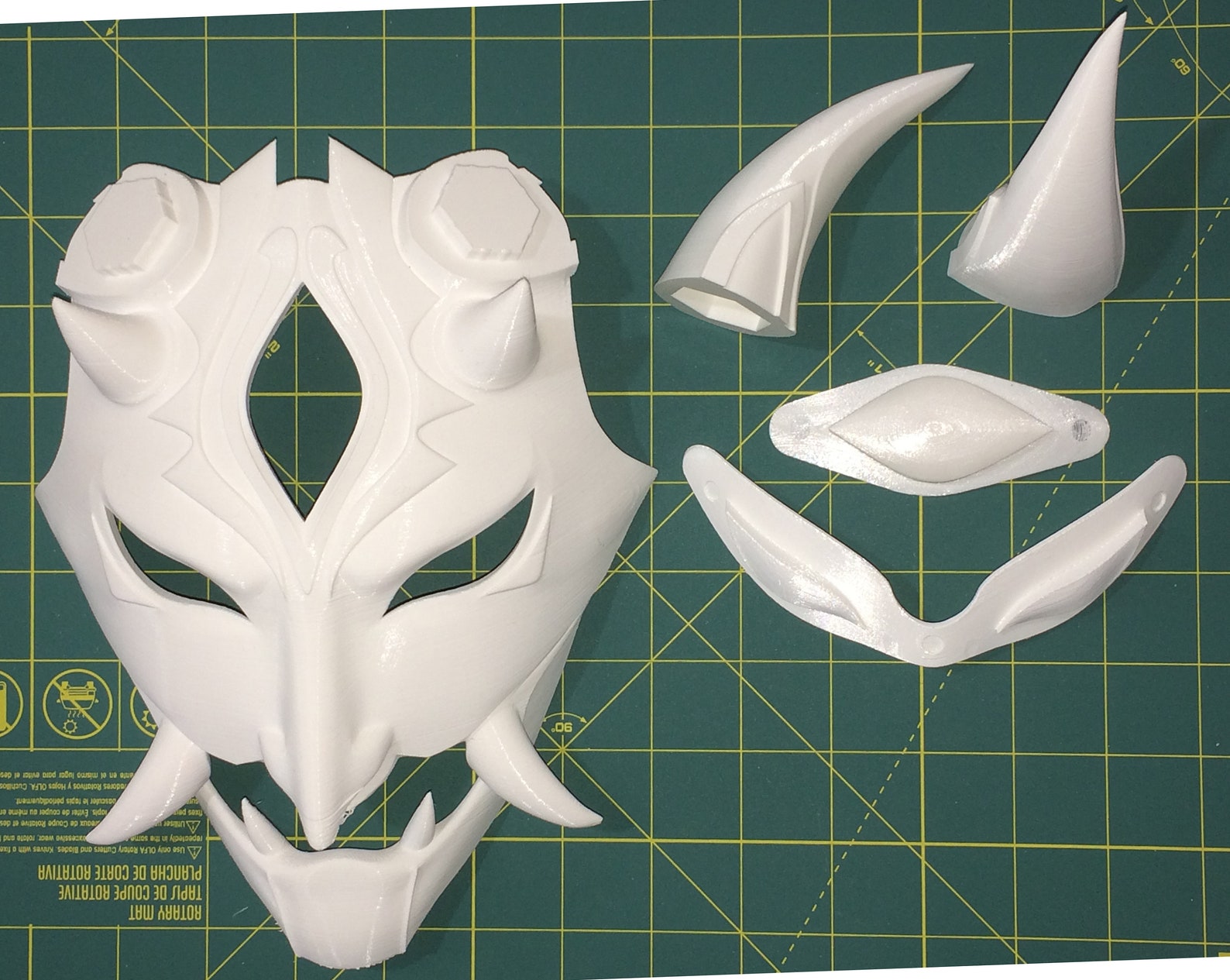 3D Printed Xiao Mask, Genshin Impact Inspired Wearable Cosplay Demon ...