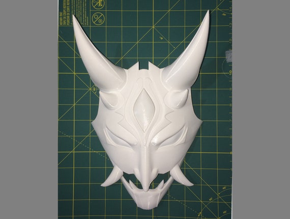3D Printed Xiao Mask Genshin Impact Inspired Wearable Cosplay - Etsy