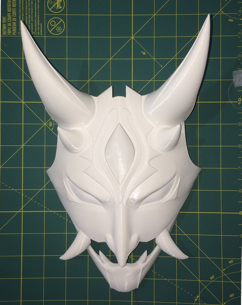 3D Printed Xiao Mask Genshin Impact Inspired Wearable Cosplay - Etsy