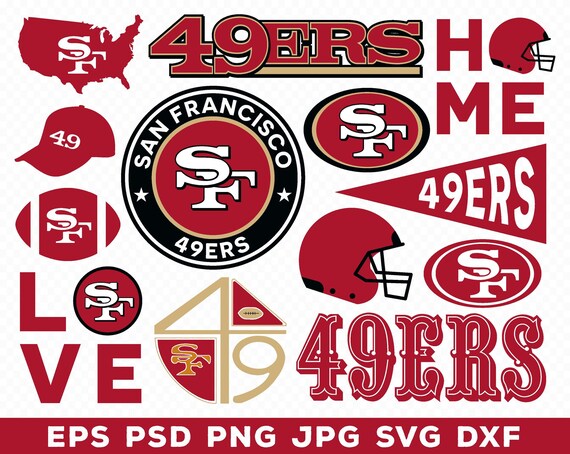 49ERS SVG 49ERS Layered Svg Vector Cut File Digital Art & Collectibles ...