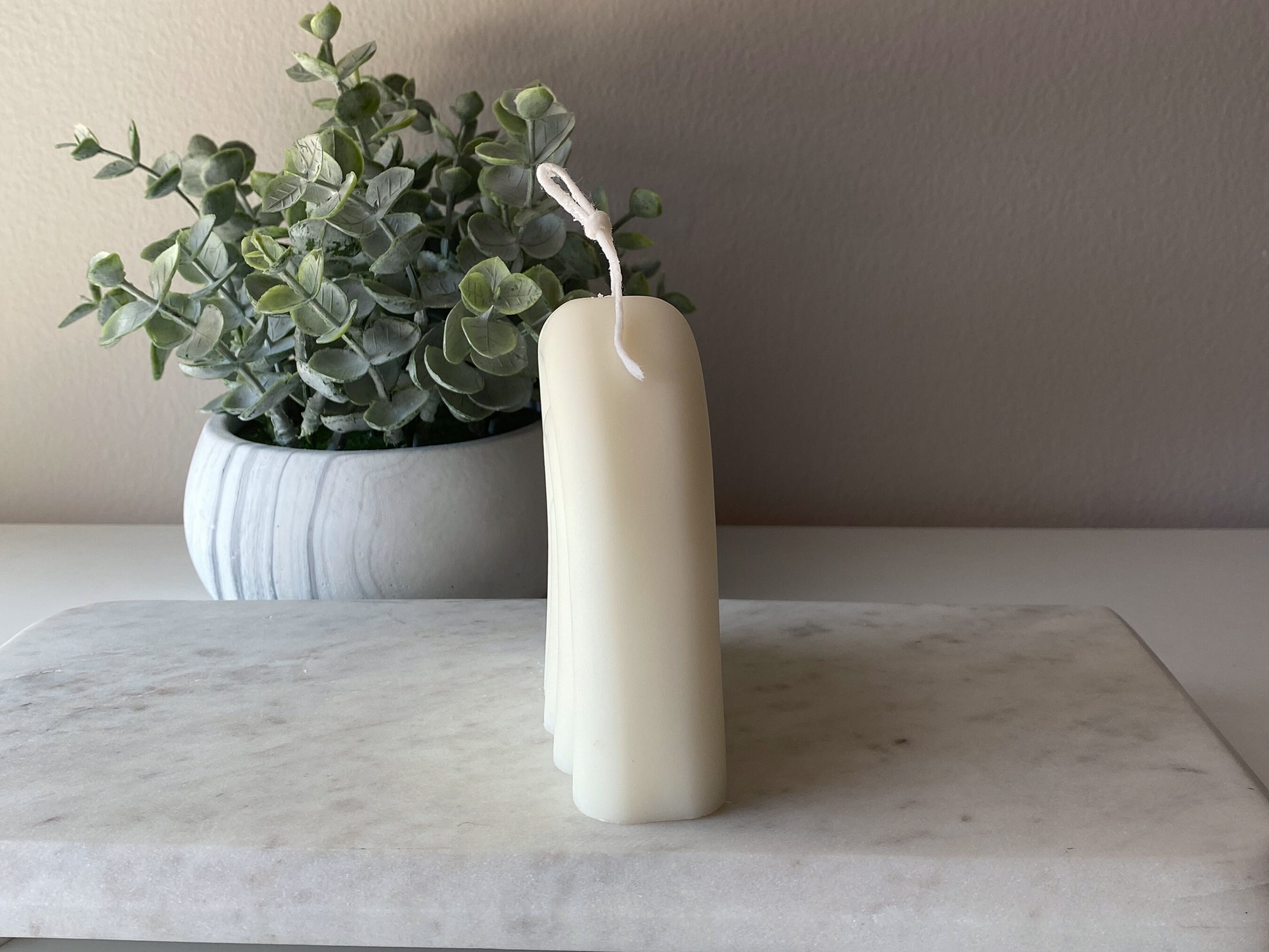 Rainbow Arch Candle Natural Ivory Color Boho Candle - Etsy