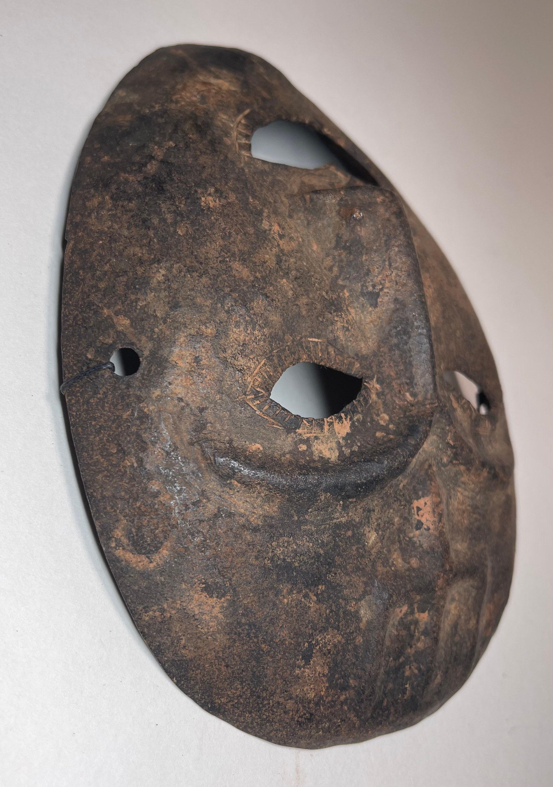 Interesting Rare Primitive Metal Shaman Playing Mask With a - Etsy