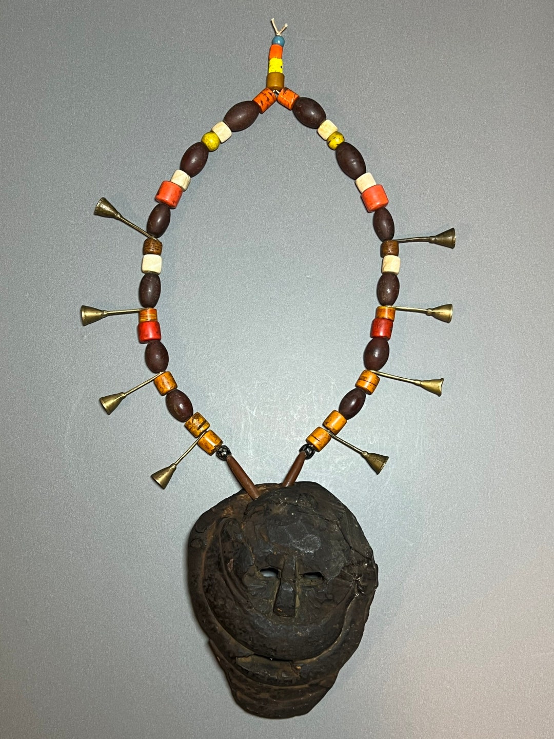 Gorgeous Antique Naga Tribal Necklace With Seashell Beads, Glass Beads ...