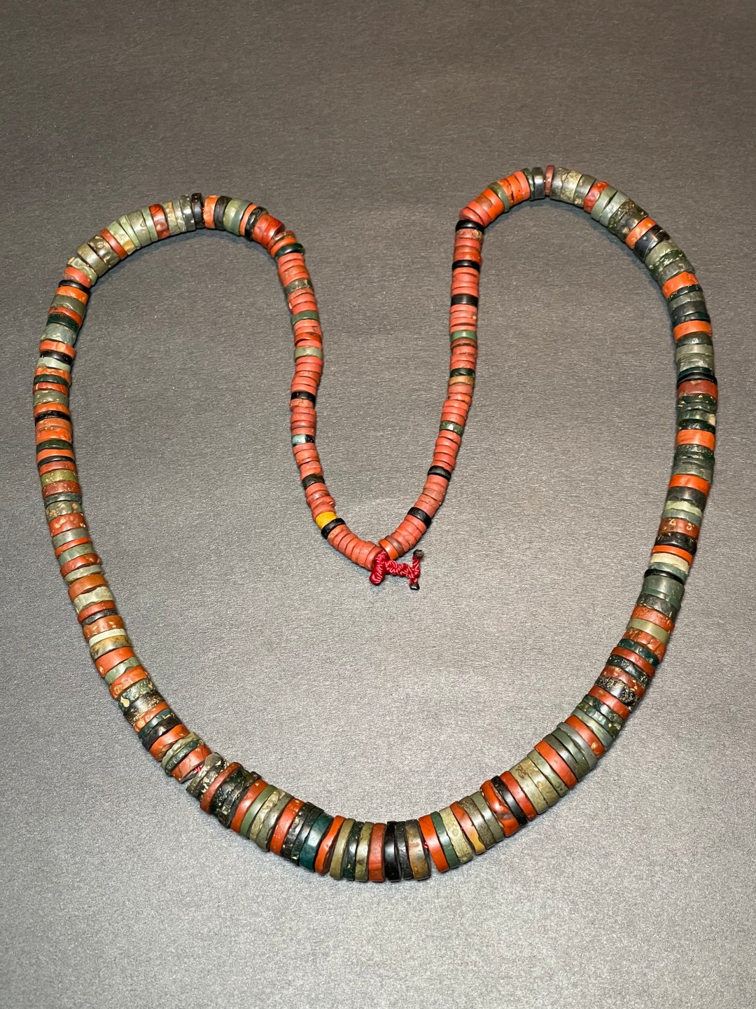 Rare Interesting & Beautiful Ancient Disc-shaped Jasper Beads Necklace ...