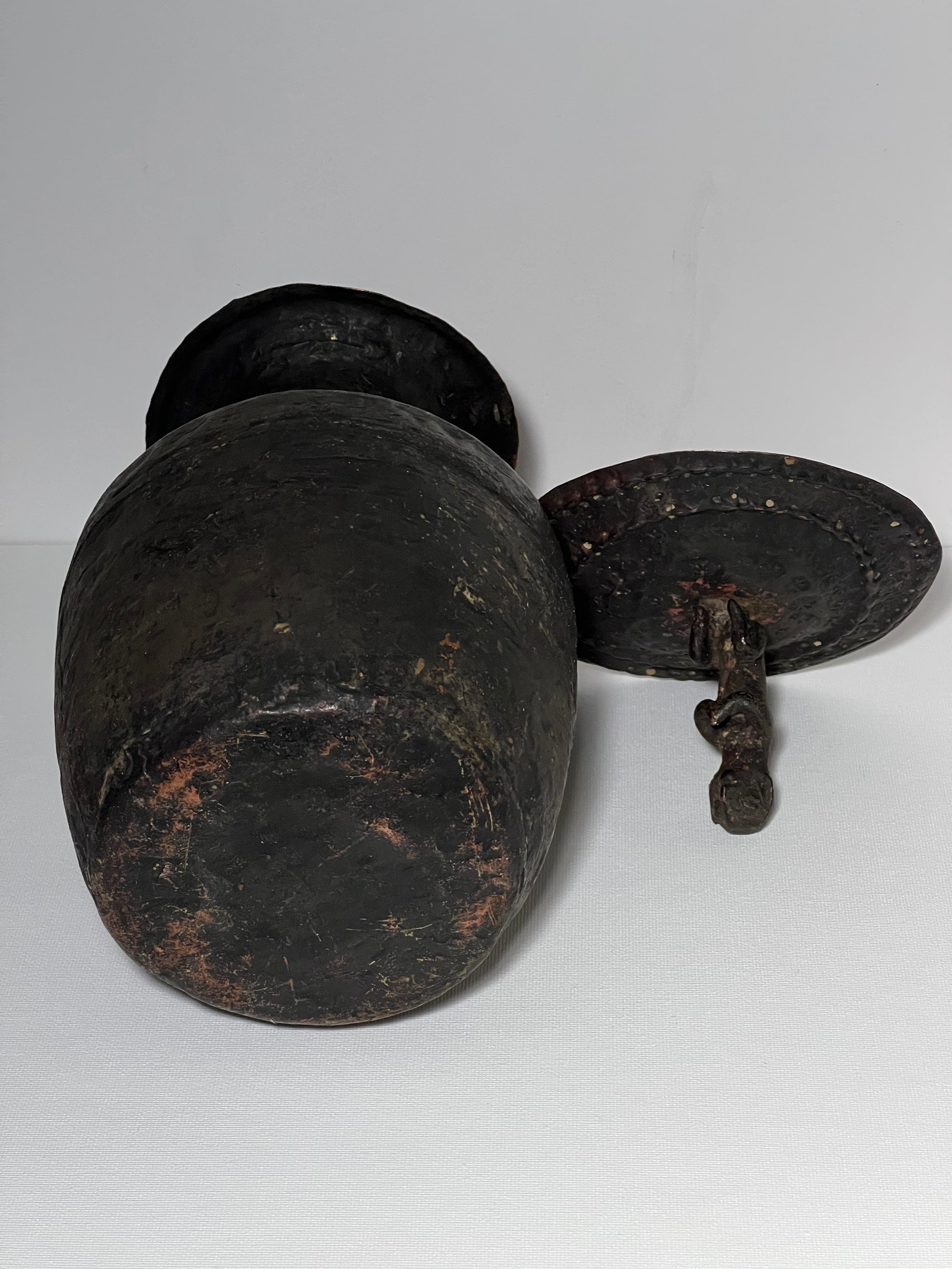 Rare Beautiful Antique Shaman Copper Water Pot (gagri) With Votive ...