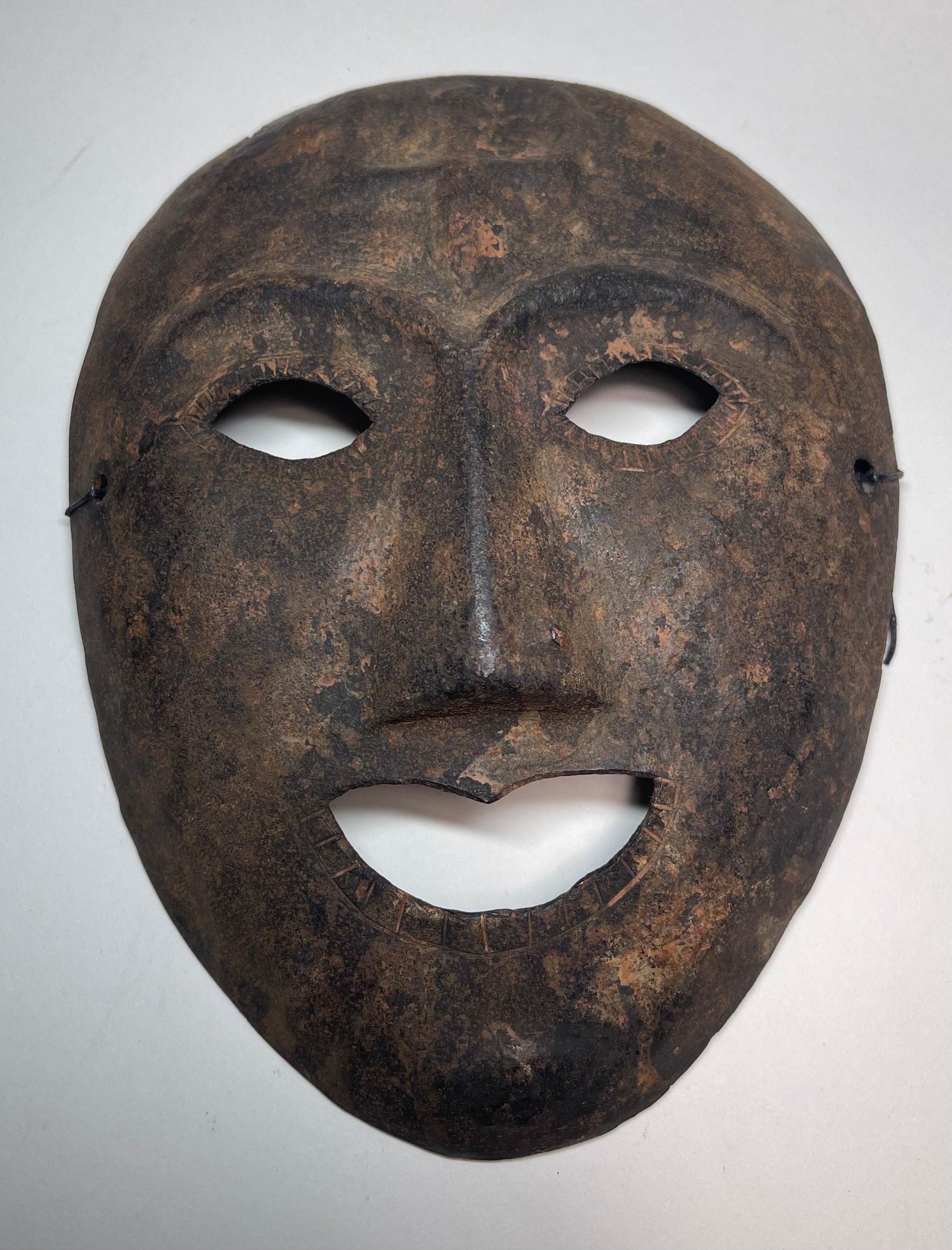 Interesting Rare Primitive Metal Shaman Playing Mask With a Trident on ...