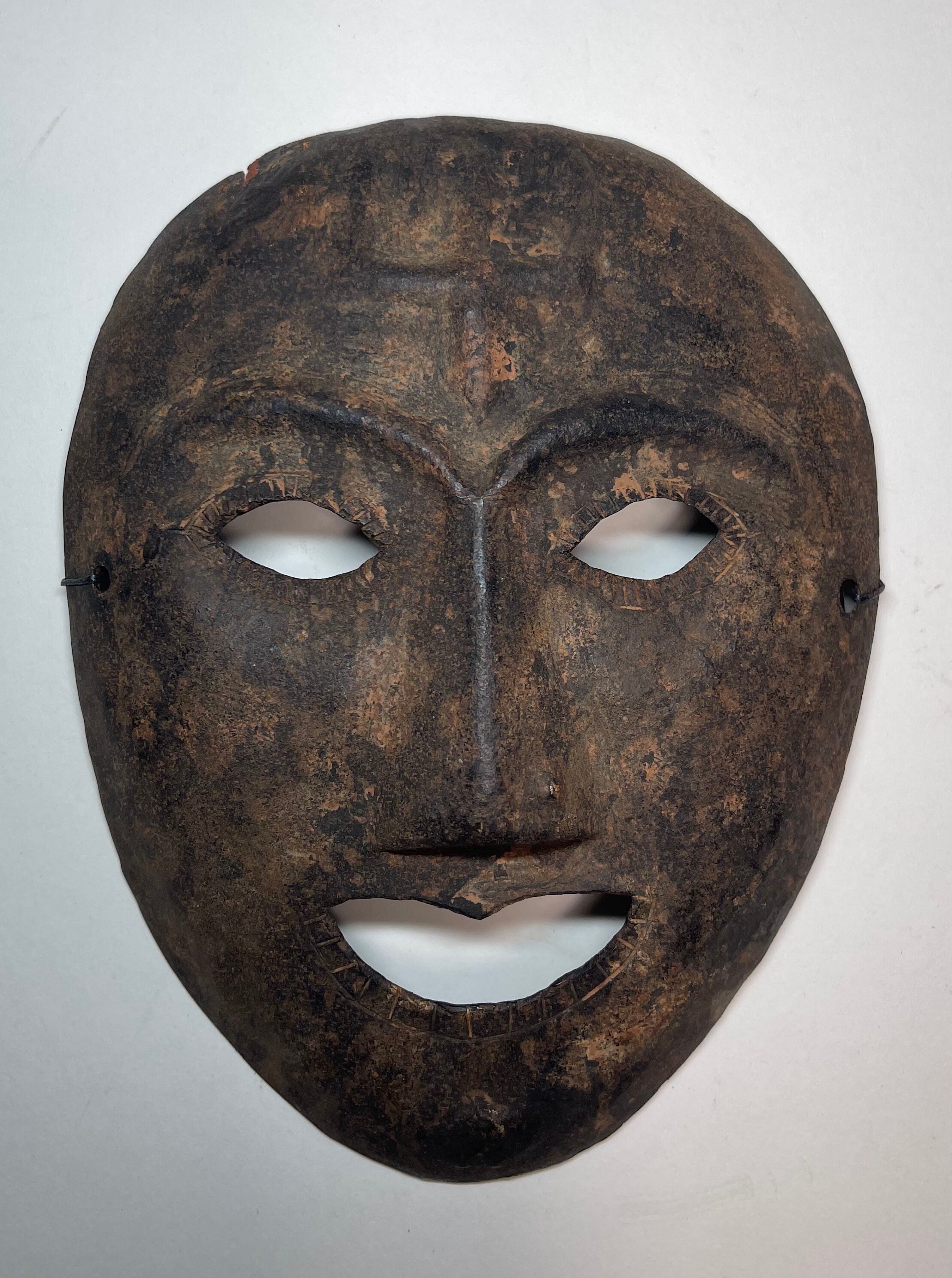 Interesting Rare Primitive Metal Shaman Playing Mask With a Trident on ...