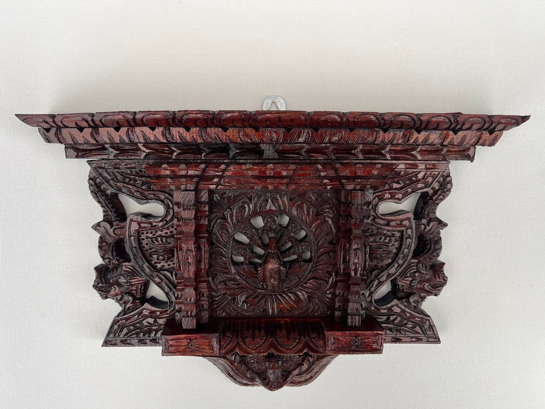 Beautiful Superb Mini Hand-carved Wooden Newari Window (aankhi Jyal ...