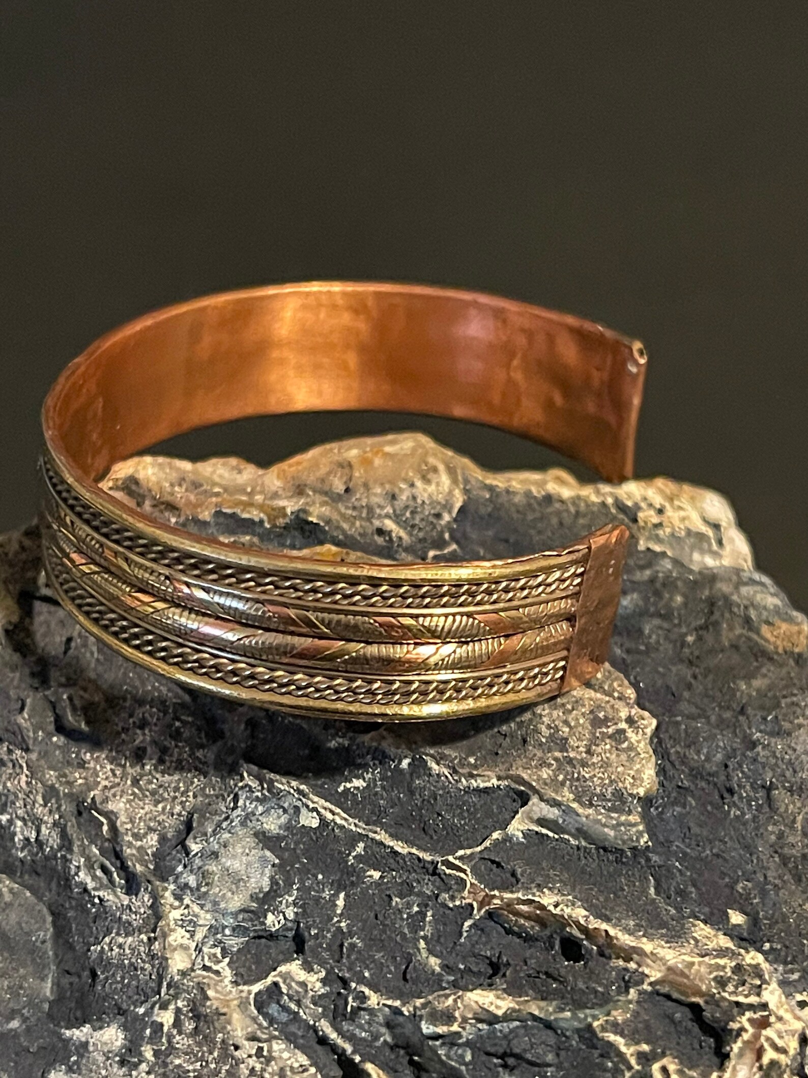 Beautiful Fine Handmade Copper & Brass Healing Braid Cuff - Etsy
