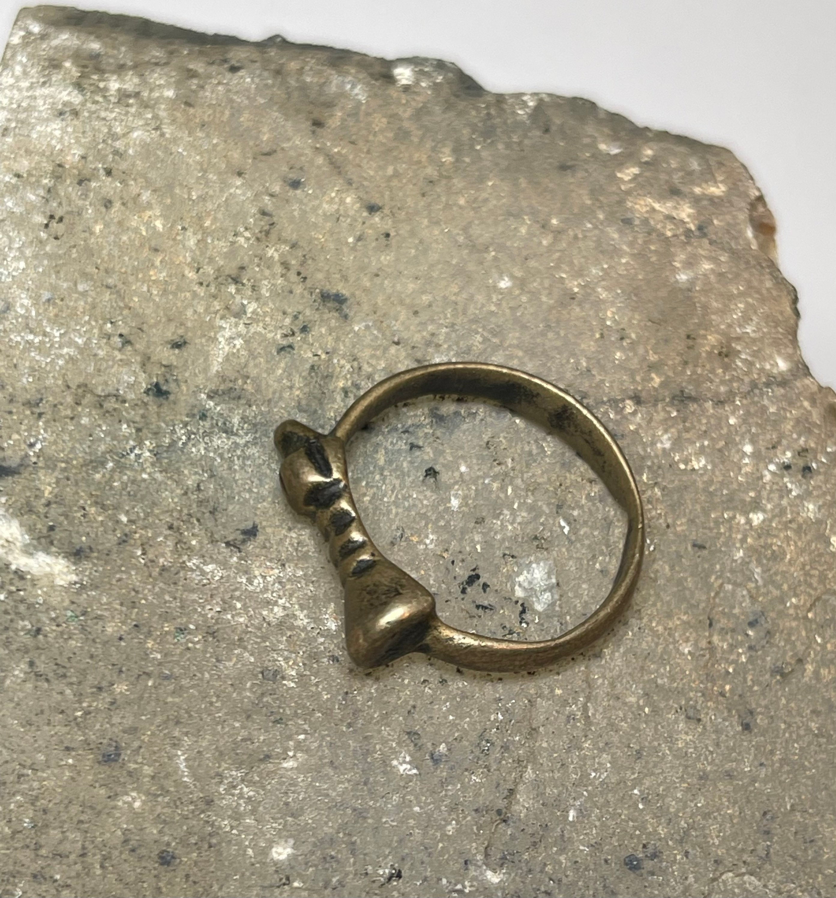 Rare Antique Thokcha Ring a Bell on the Top From Tibet.(ring Size in U ...