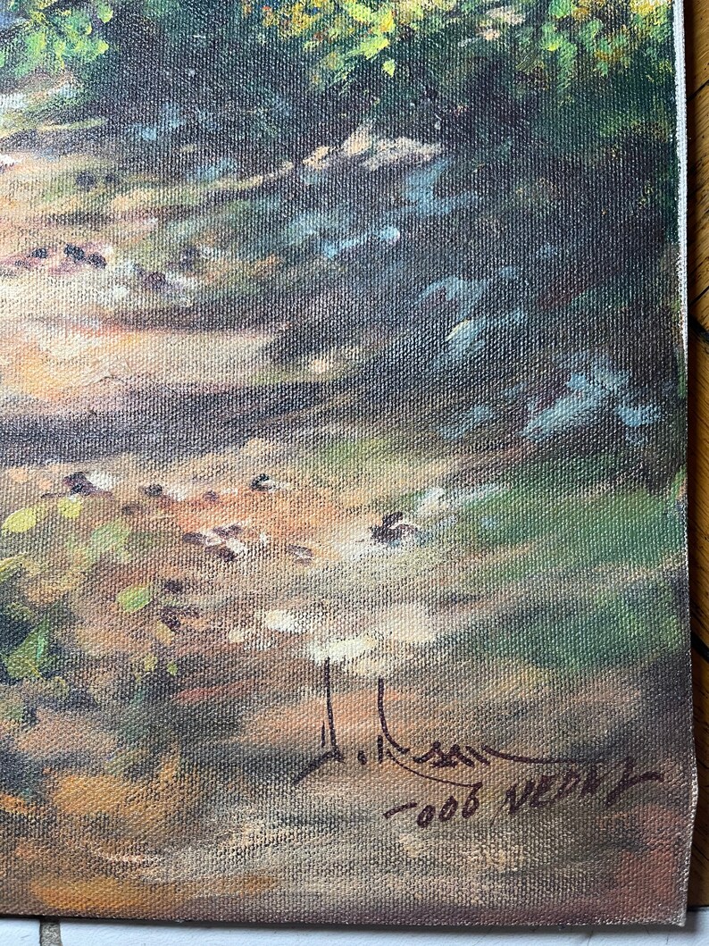 Stunning Hand-painted Acrylic Painting of Mount Dhaulagiri & Village ...