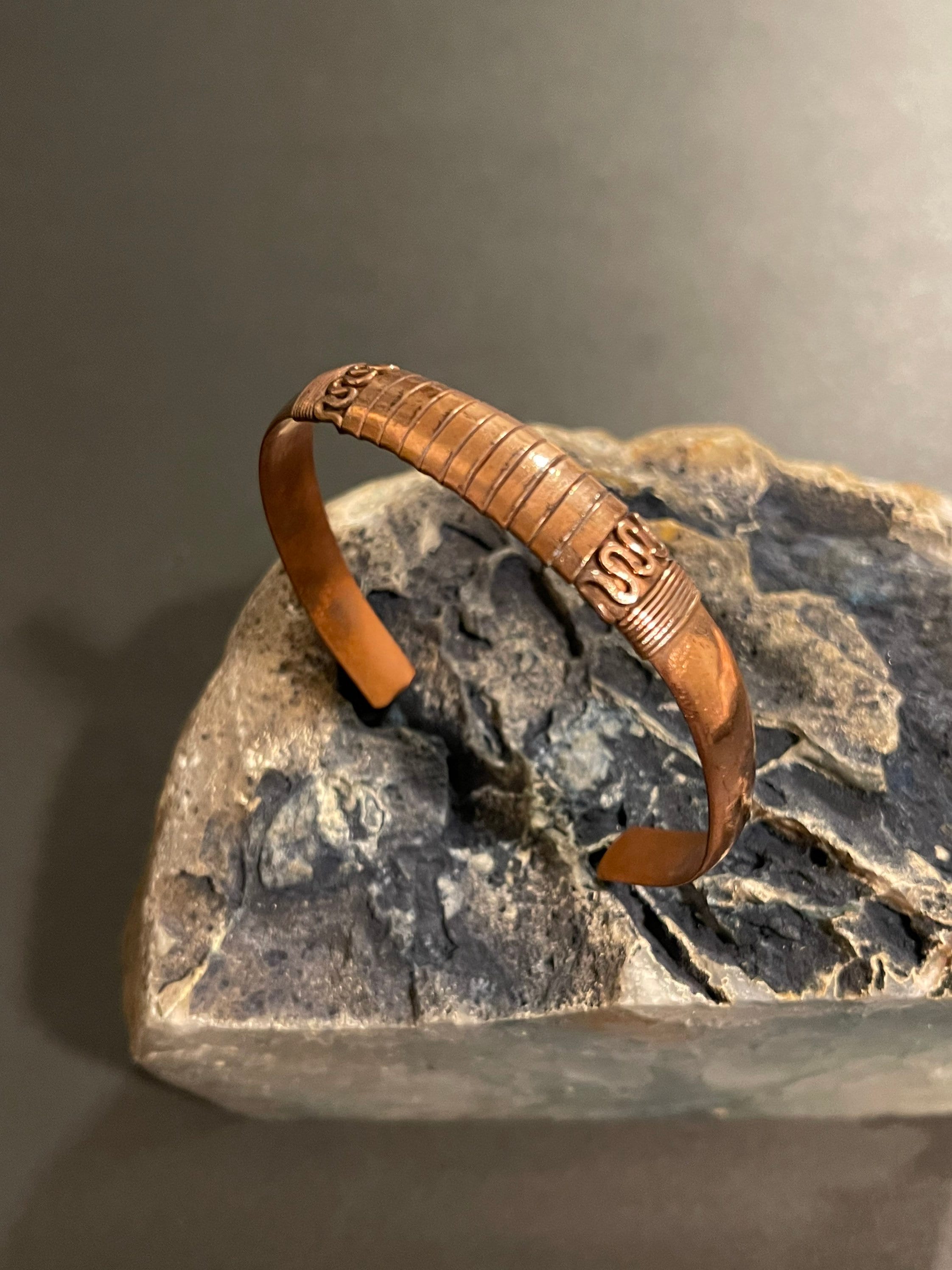 Beautiful Handmade Copper Healing Cuff Bracelet With Interesting ...