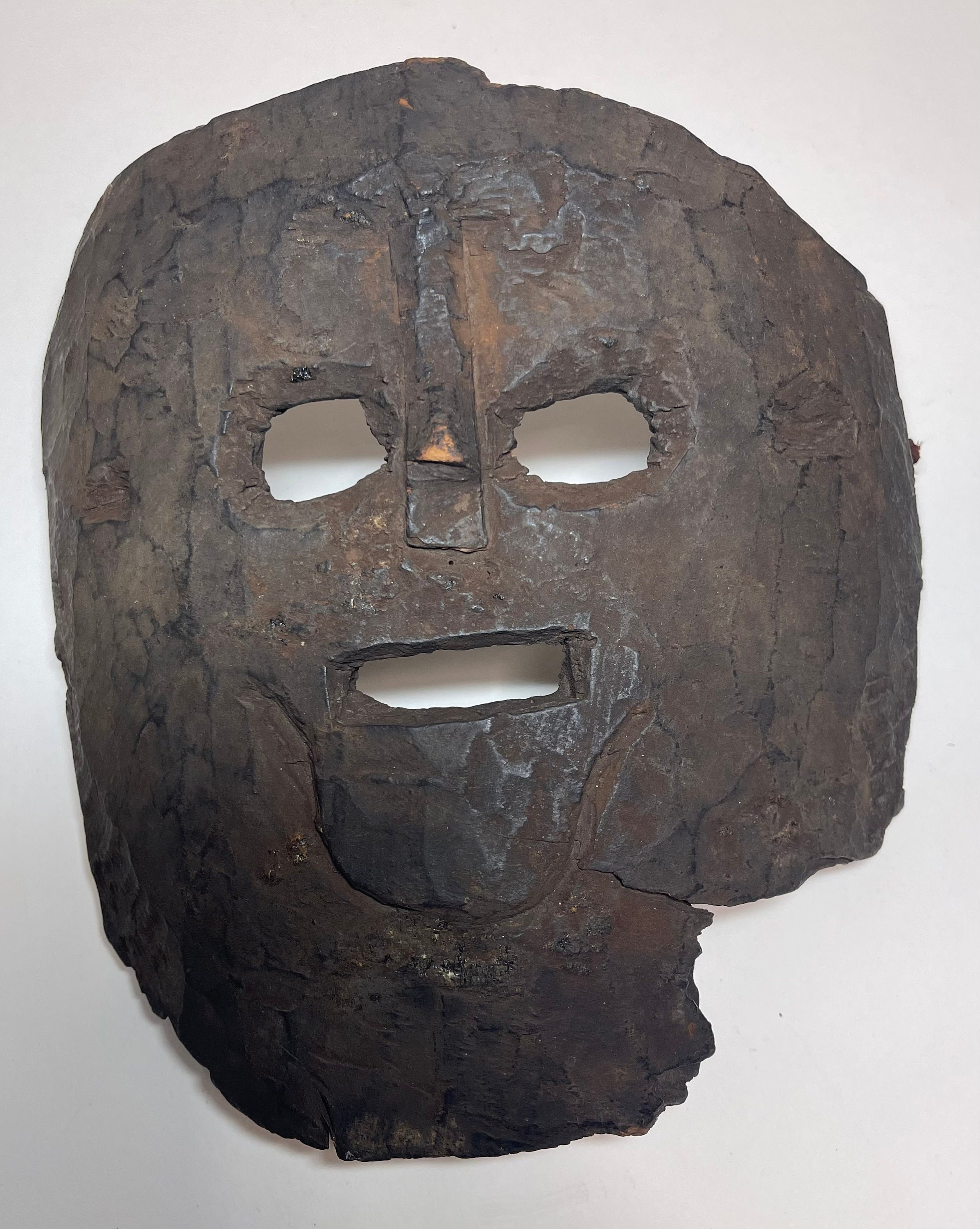 Stunning Antique Primitive Wooden Shaman Mask Made From Tree - Etsy