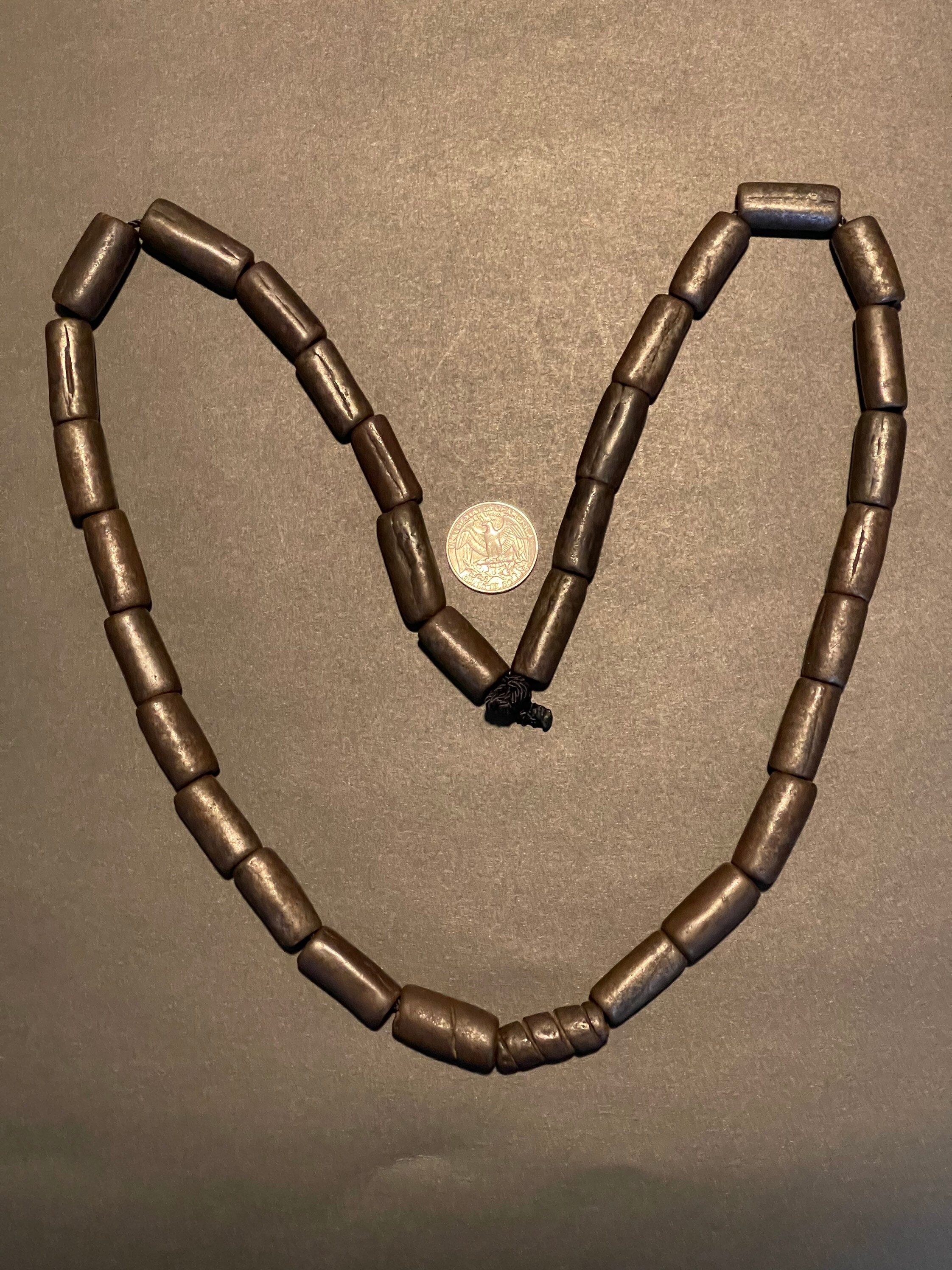 Stunning Rare Antique Tribal Primitive Shaman Tube Shaped Metal/ Iron ...