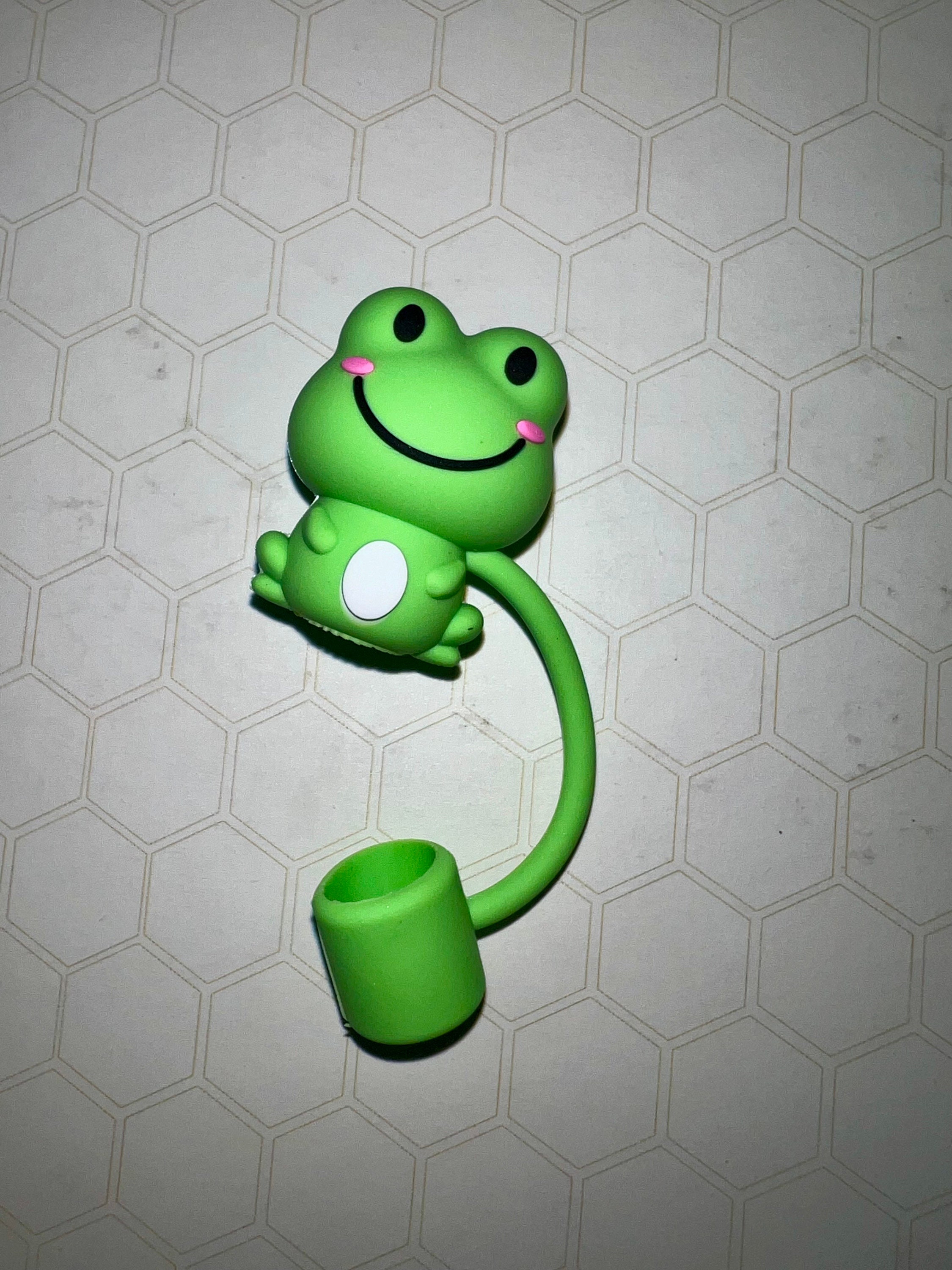 Frog Straw Topper - Etsy