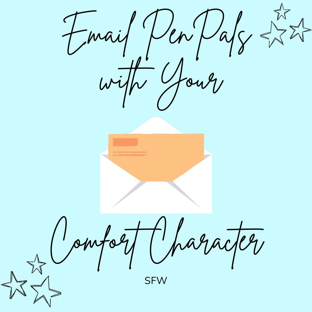 Email Pen Pals With Your Comfort Character - Etsy