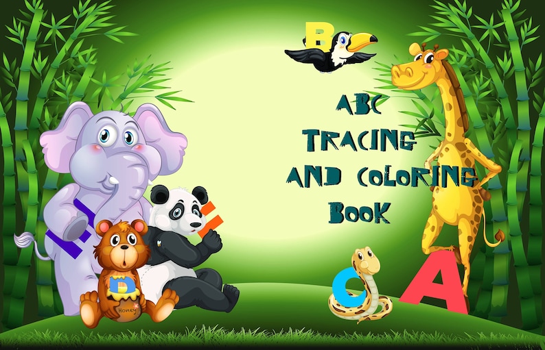 Digital ABC Tracing and Coloring Book,abc Coloring Pages,preschool ...