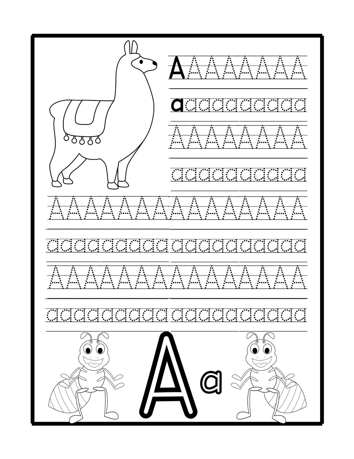 Digital ABC Tracing and Coloring Book,abc Coloring Pages,preschool ...