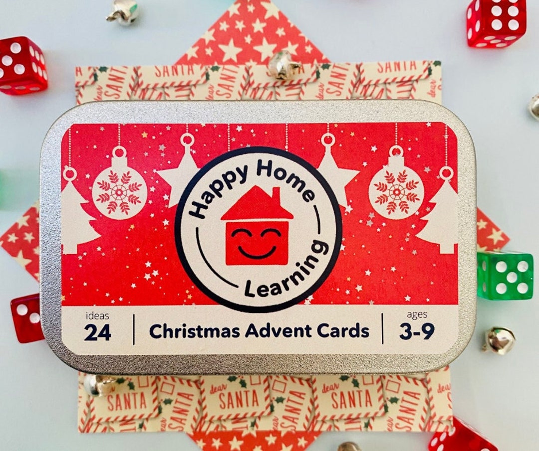 Reusable Christmas Advent Calendar Cards 24 Conversation - Etsy