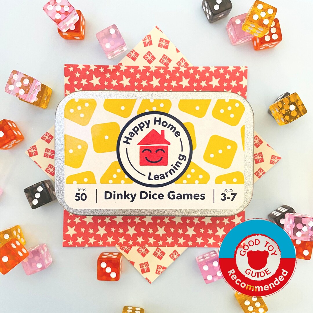 Dinky Dice Maths Games Ages 3-7 Fun and Educational - Etsy