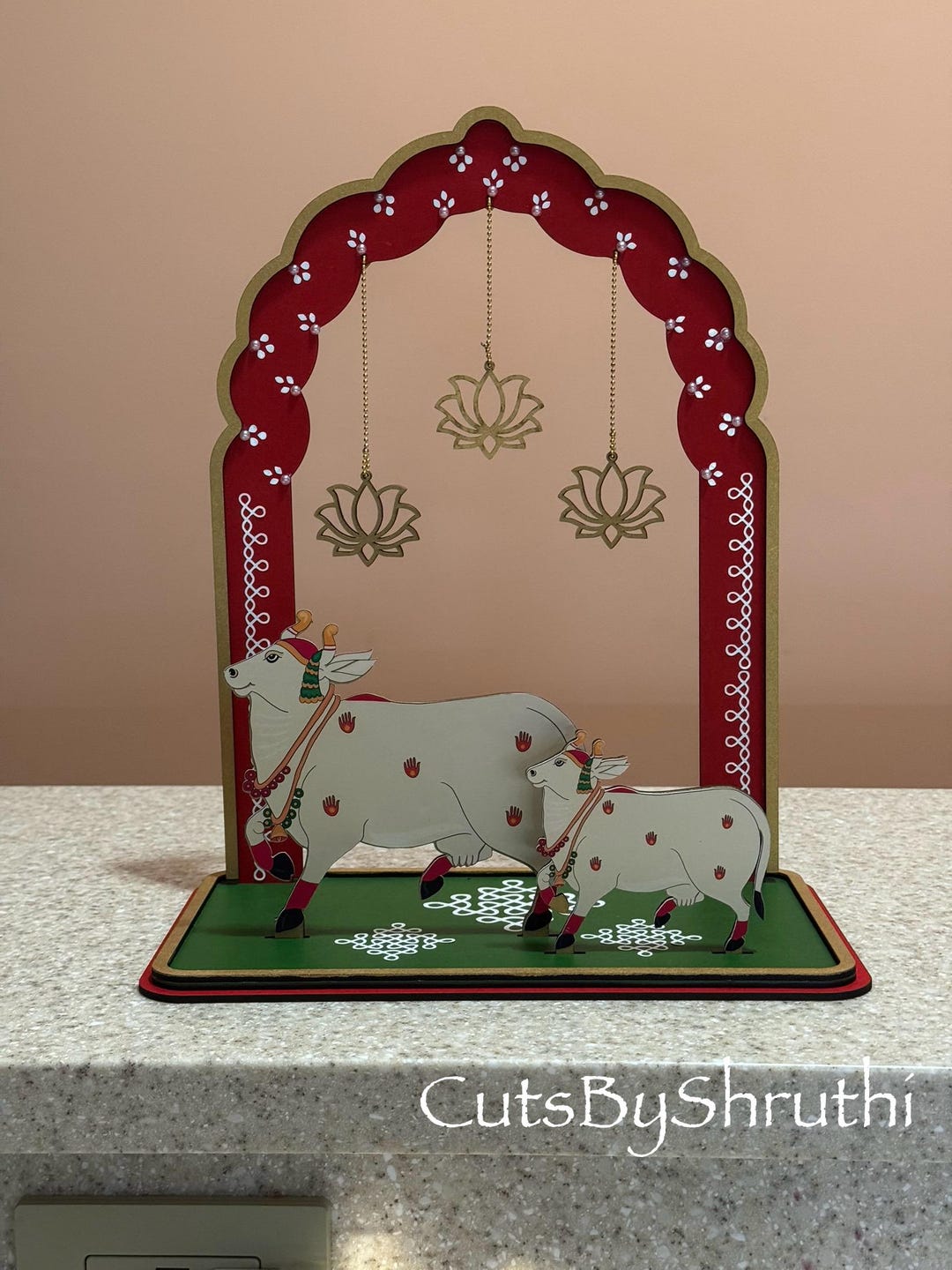 Wood Pichwai Cutouts /rangoli Die Cutouts/kolam Decor/indian Festive ...