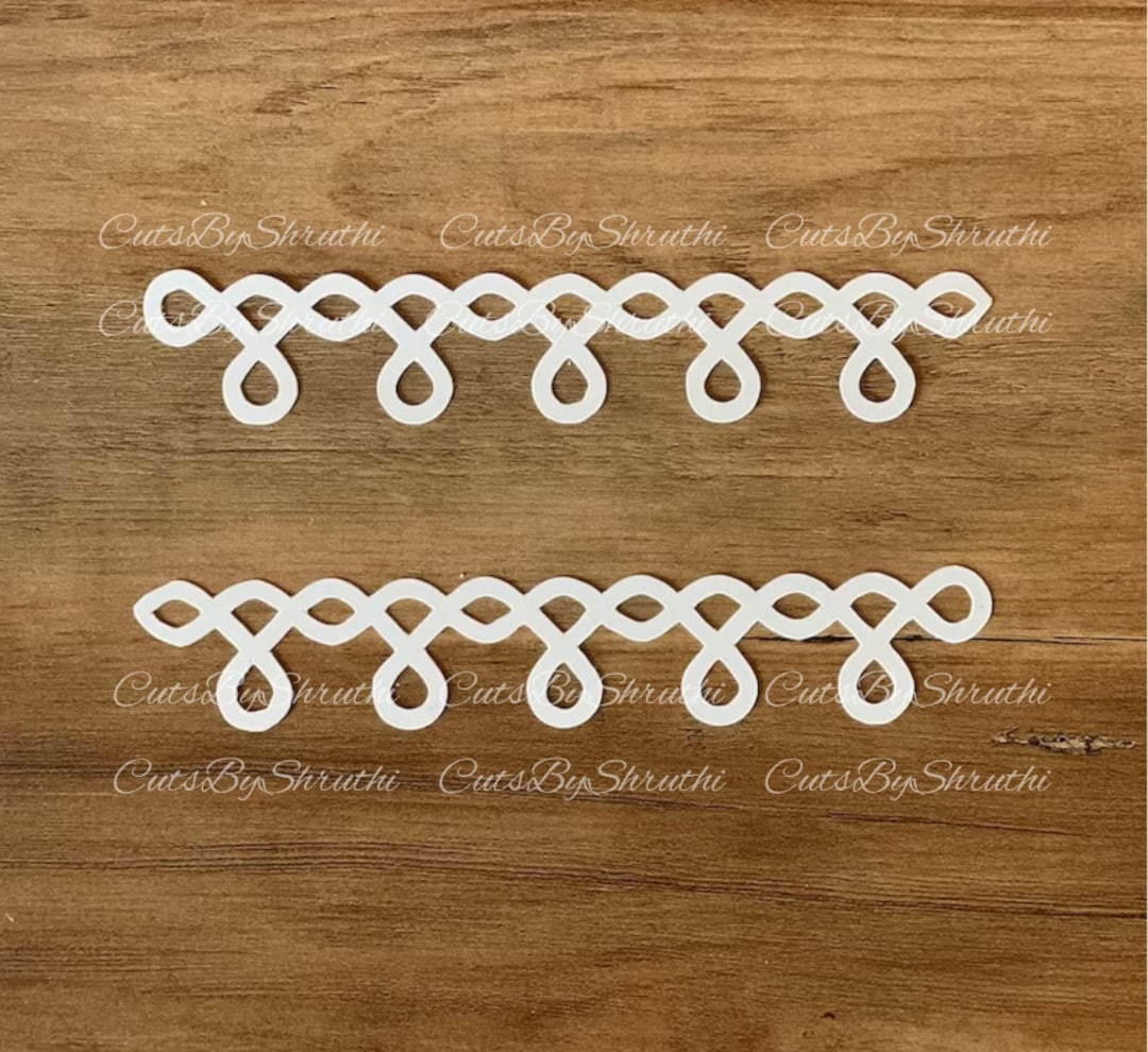 Muggu Border Cardstock Cutouts/rangoli Border for Shivarathri ...