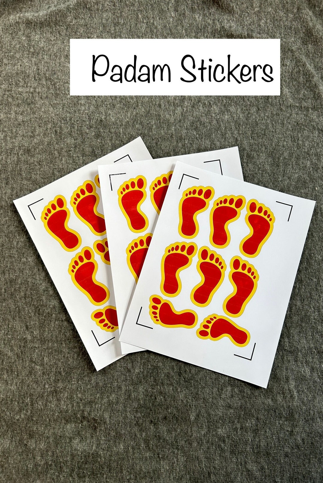 Krishna Padam Stickers /indian Pooja Decor/ Seemantham/lakshmi Pada ...