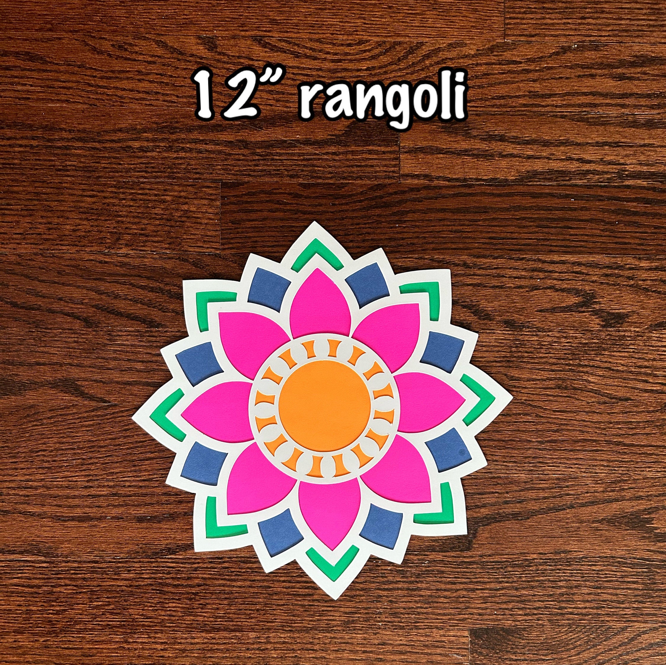 Reusable Rangoli /mess Free Rangoli / Diwali Floor Mat Rangoli / Kid ...