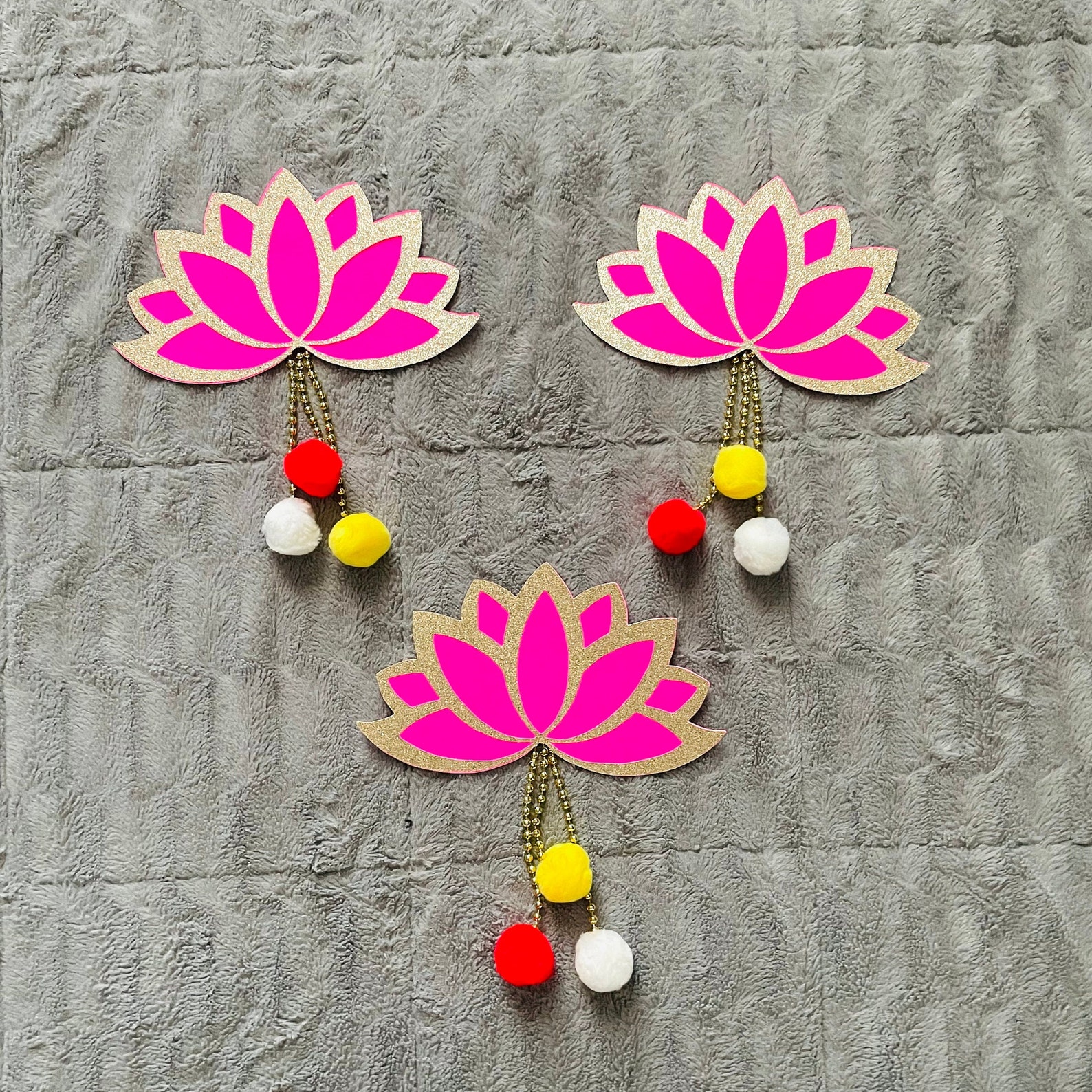 Set of 6 Card Stock Stock Lotus Cutout/lotus Shapes Paper Cuts/lotus ...