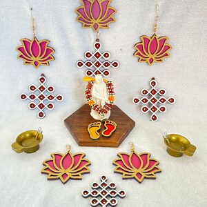 Wood Muggu Cutouts /rangoli Die Cutouts/kolam Decor/indian Festive ...