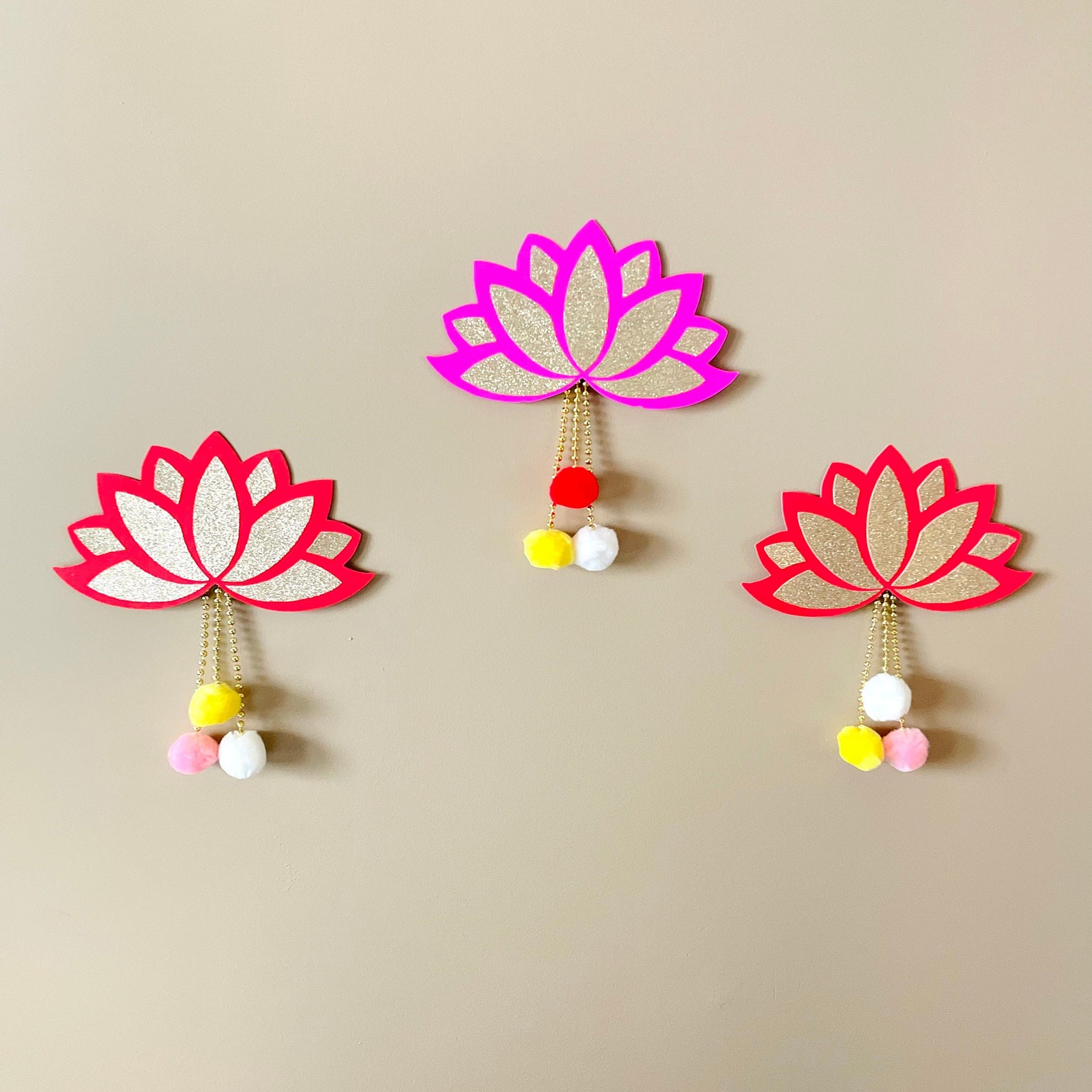 Set of 6 Card Stock Stock Lotus Cutout/lotus Shapes Paper Cuts/lotus ...