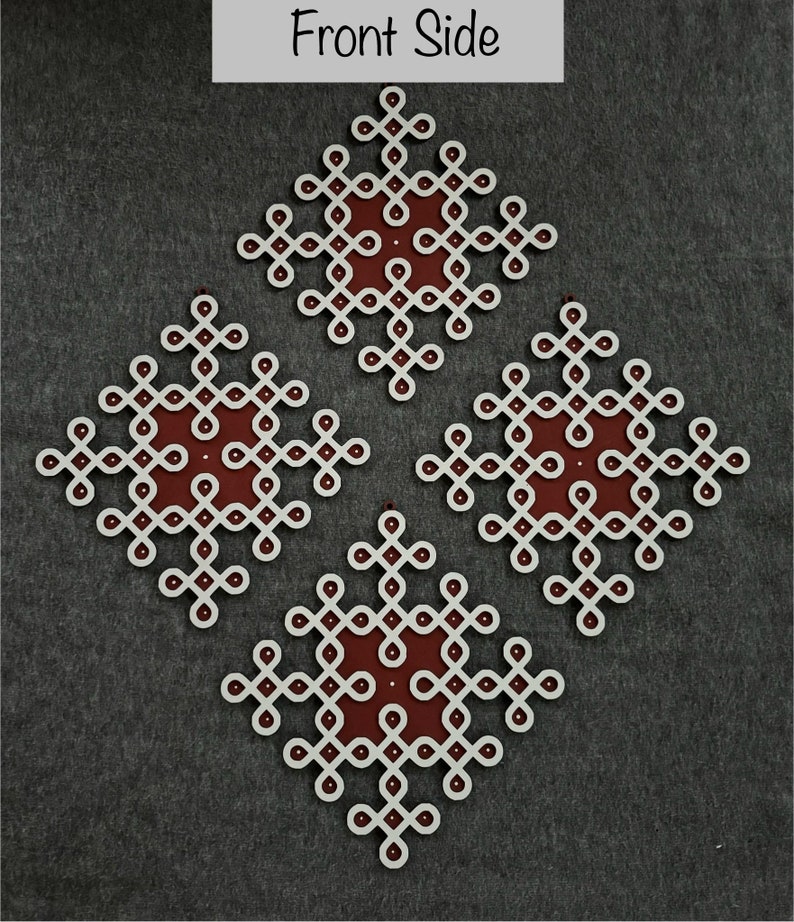 Wood Muggu Cutouts /rangoli Die Cutouts/kolam Decor/indian Festive ...