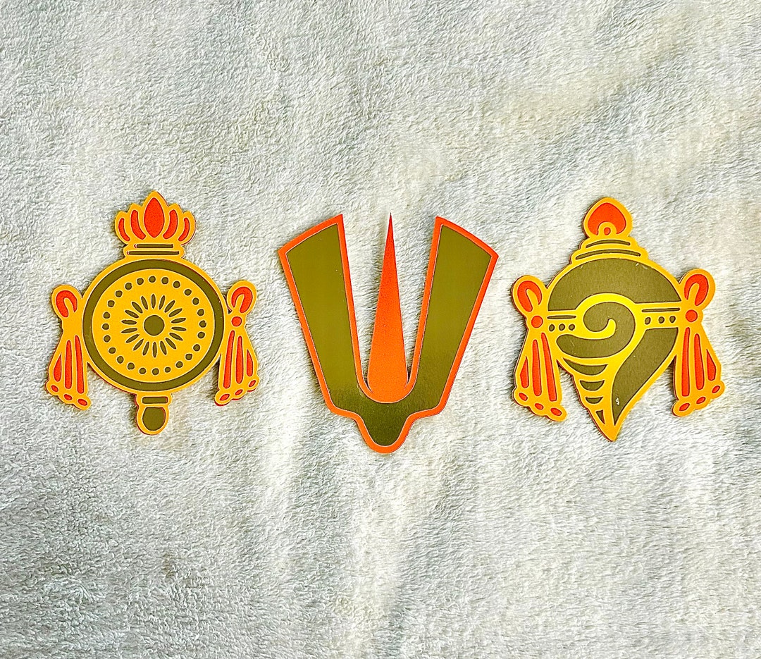Sankhu Chakra Namam Cutouts/house Warming /gruhapravesam/pooja Decor ...