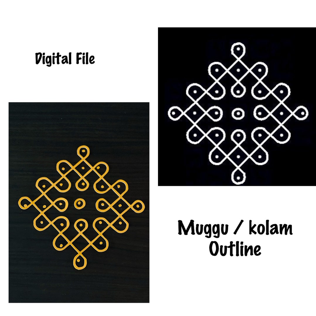 KOLAM Digital File for Cricut, Cut File, Png, Svg - Etsy