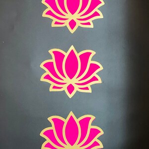 Set of 6 Card Stock Stock Lotus Cutout/lotus Shapes Paper Cuts/lotus ...