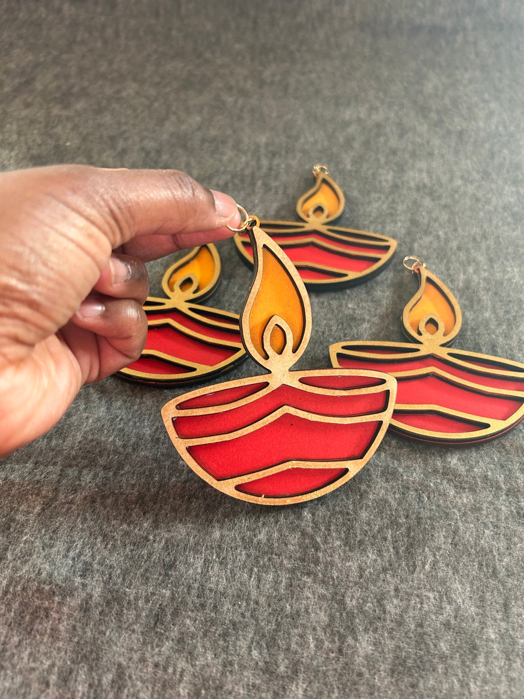 Wood Diya for Diwali Decor /housewarming/pooja Decorations/diya Cutouts ...