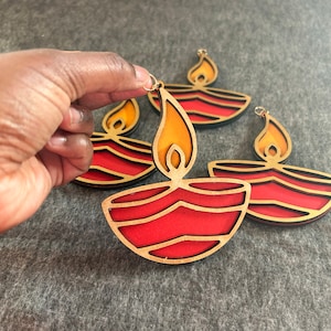 Wood Diya for Diwali Decor /housewarming/pooja Decorations/diya Cutouts ...