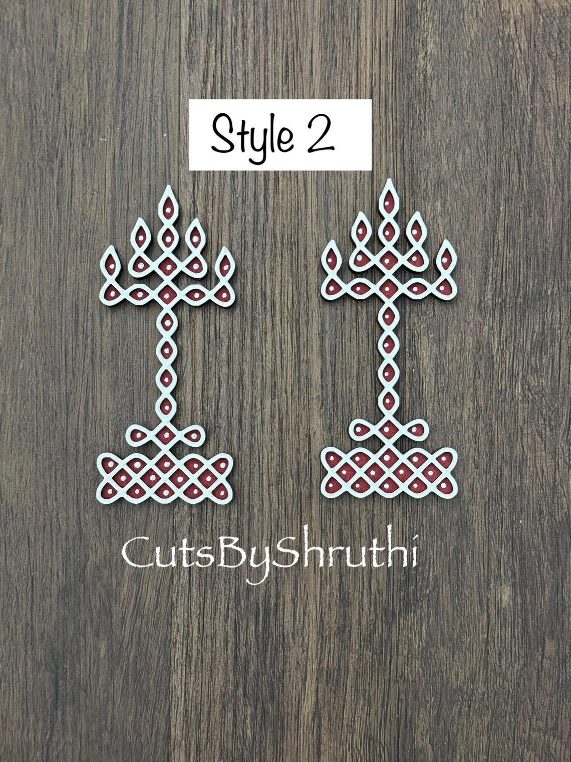 Wood Muggu Deepam Cutouts/rangoli Border for Shivarathri/gruhapravesh ...
