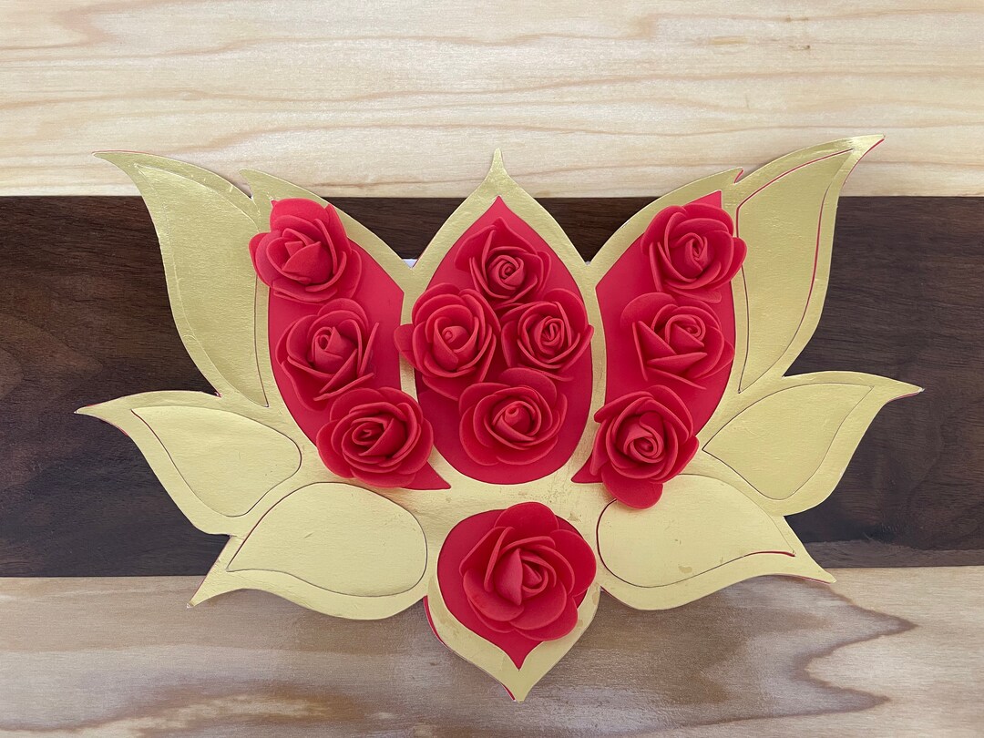 Card-stock Lotus Cutout/lotus Shapes Paper Cuts/lotus Die Cutouts/card ...