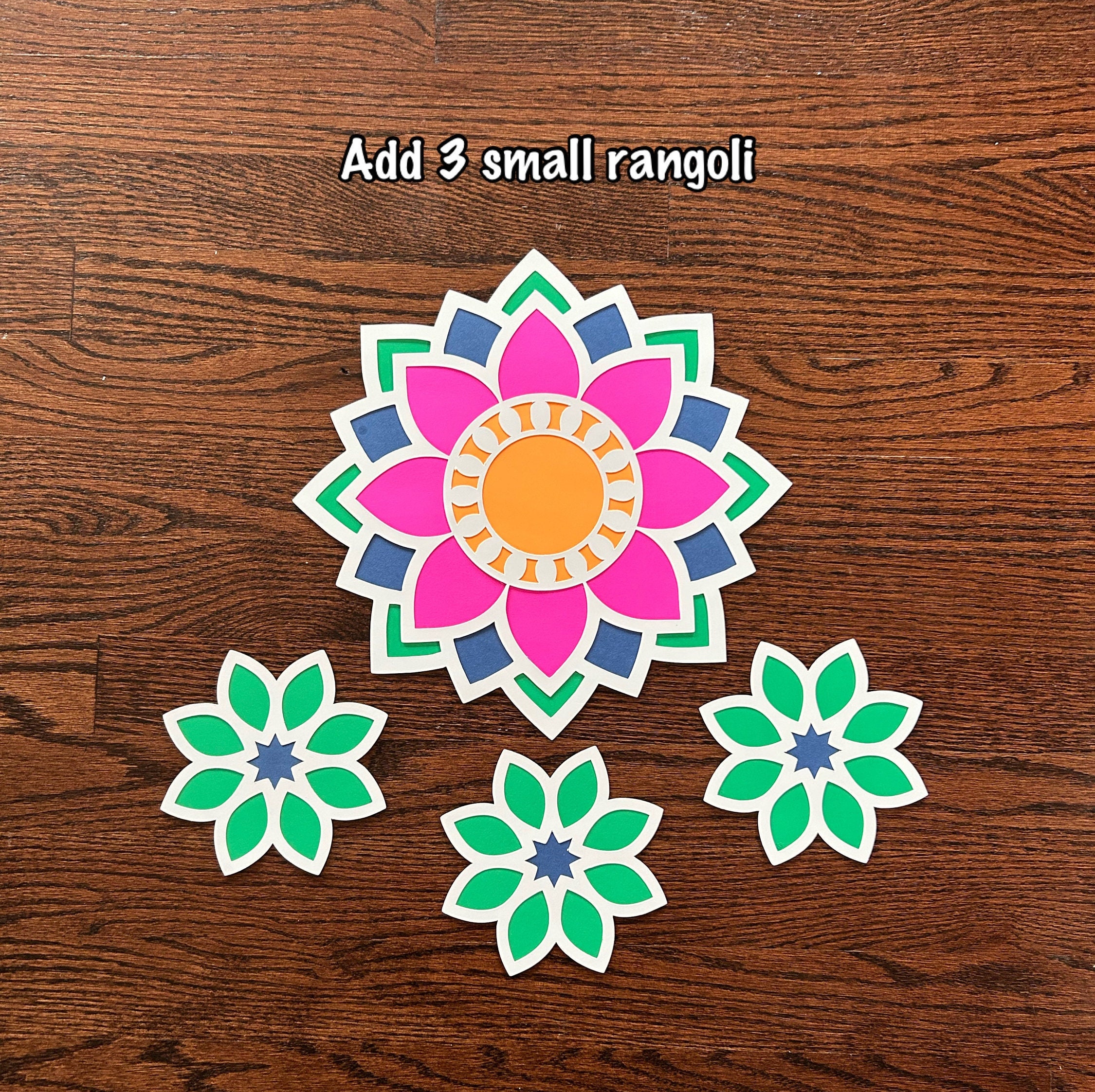 Reusable Rangoli /mess Free Rangoli / Diwali Floor Mat Rangoli / Kid ...
