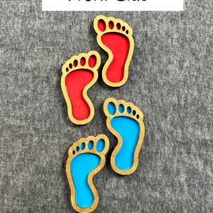 Wood Krishna Padam Cutouts /indian Pooja Decor/ Seemantham/lakshmi Pada ...