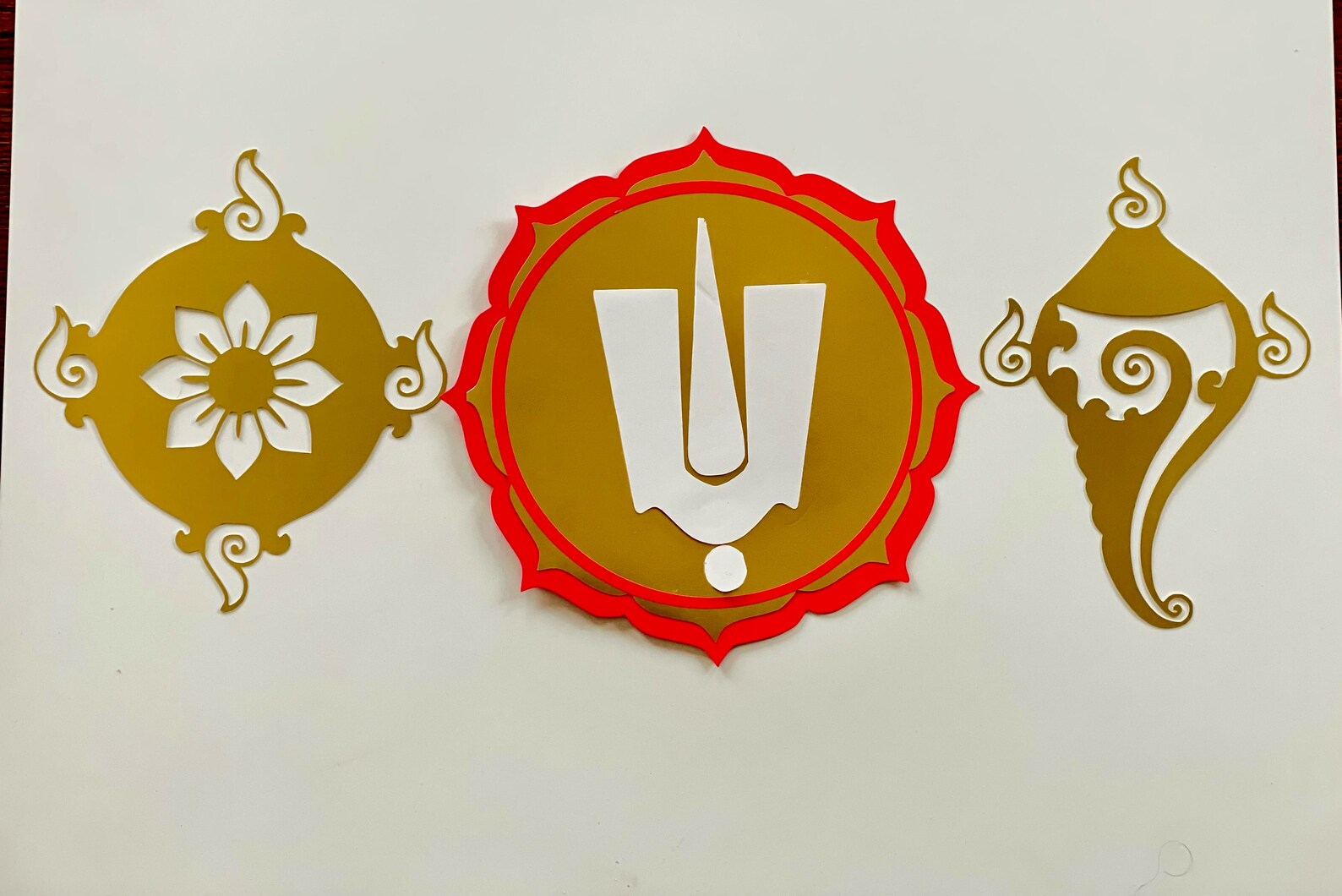 Sankhu Chakra Namam Cutouts/house Warming /gruhapravesam/pooja - Etsy