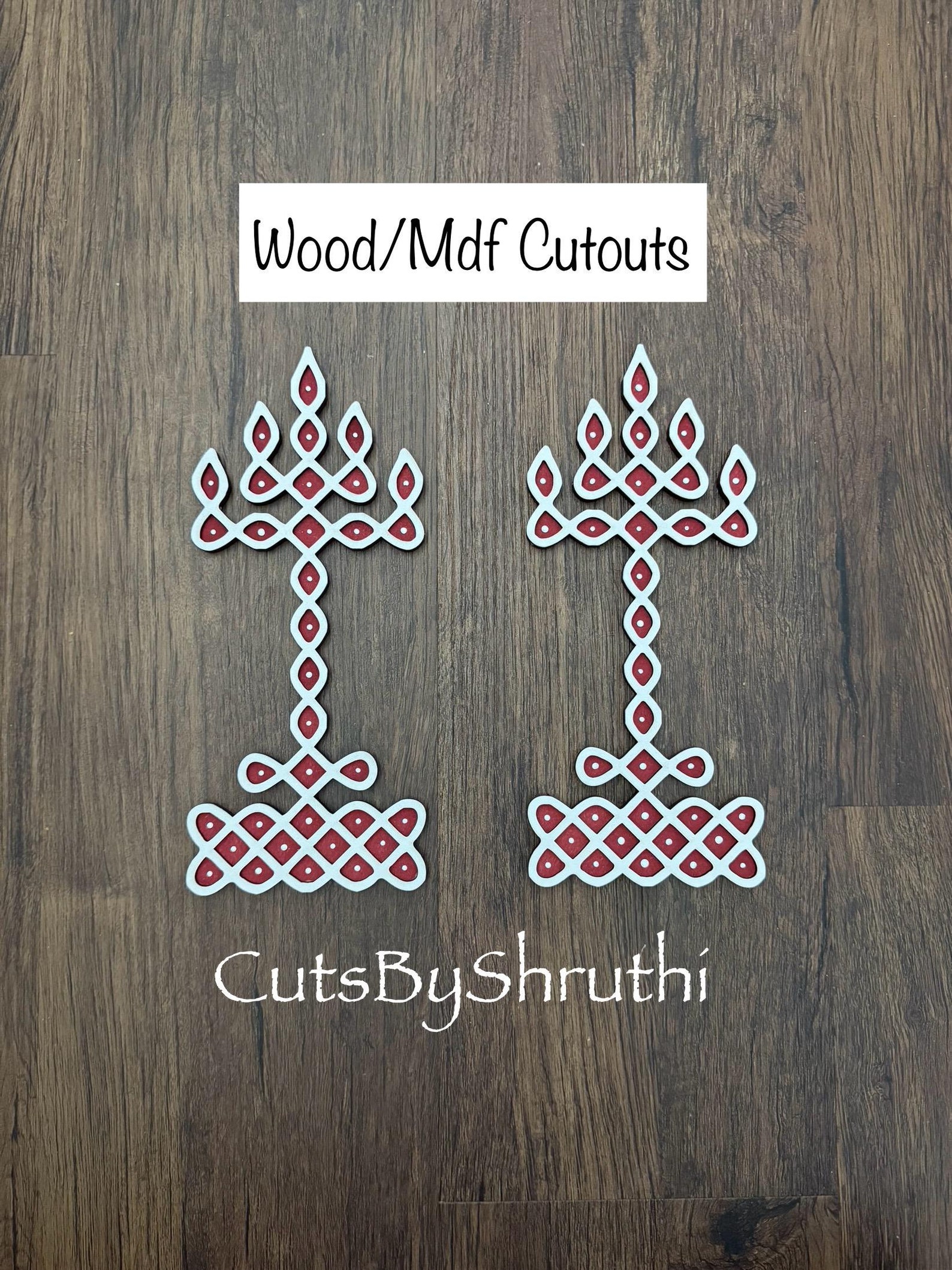 Wood Muggu Deepam Cutouts/rangoli Border for Shivarathri/gruhapravesh ...