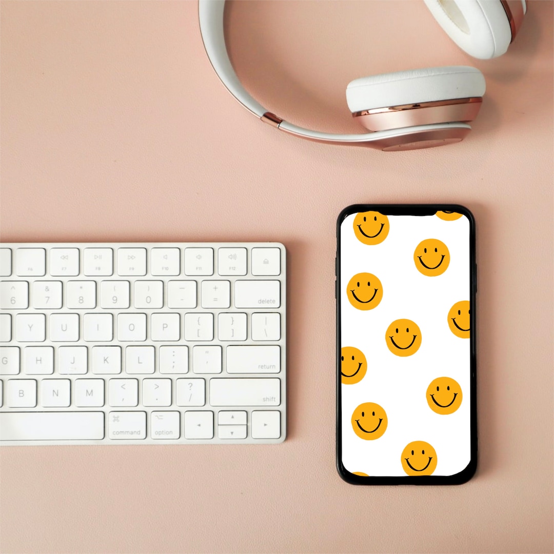 Smiley Face Phone Wallpaper - Etsy