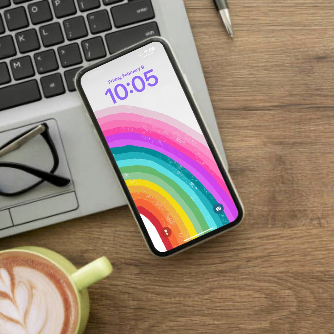 Classic Rainbow Wallpaper - Etsy